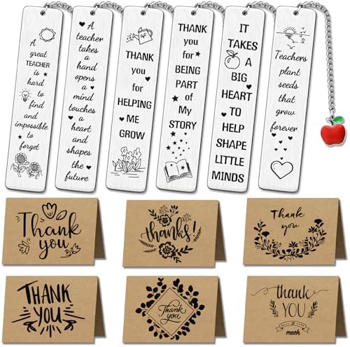 Teacher Gifts from Students, 3 Pack Metal Bookmark Teacher Appreciation ...