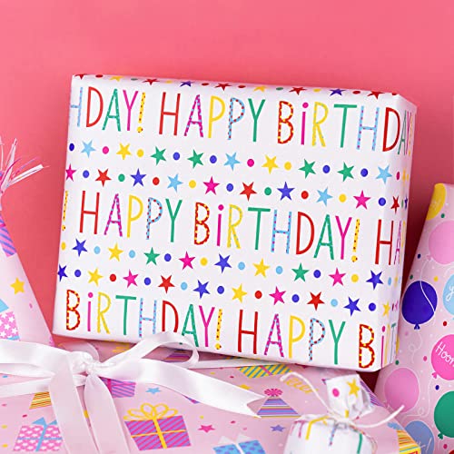 Snapklik.com : MAYPLUSS Birthday Wrapping Paper Roll - Mini Roll - 17 X ...