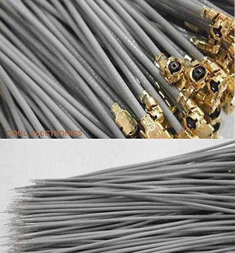 Amazon.com: Gimax 100 pcs Gray IPX IPEX u.fl Female 1.13 Cable Single ...