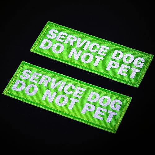 Amazon.com: Harsgs 2PCS Reflective Service Dog Do Not Pet Patches ...