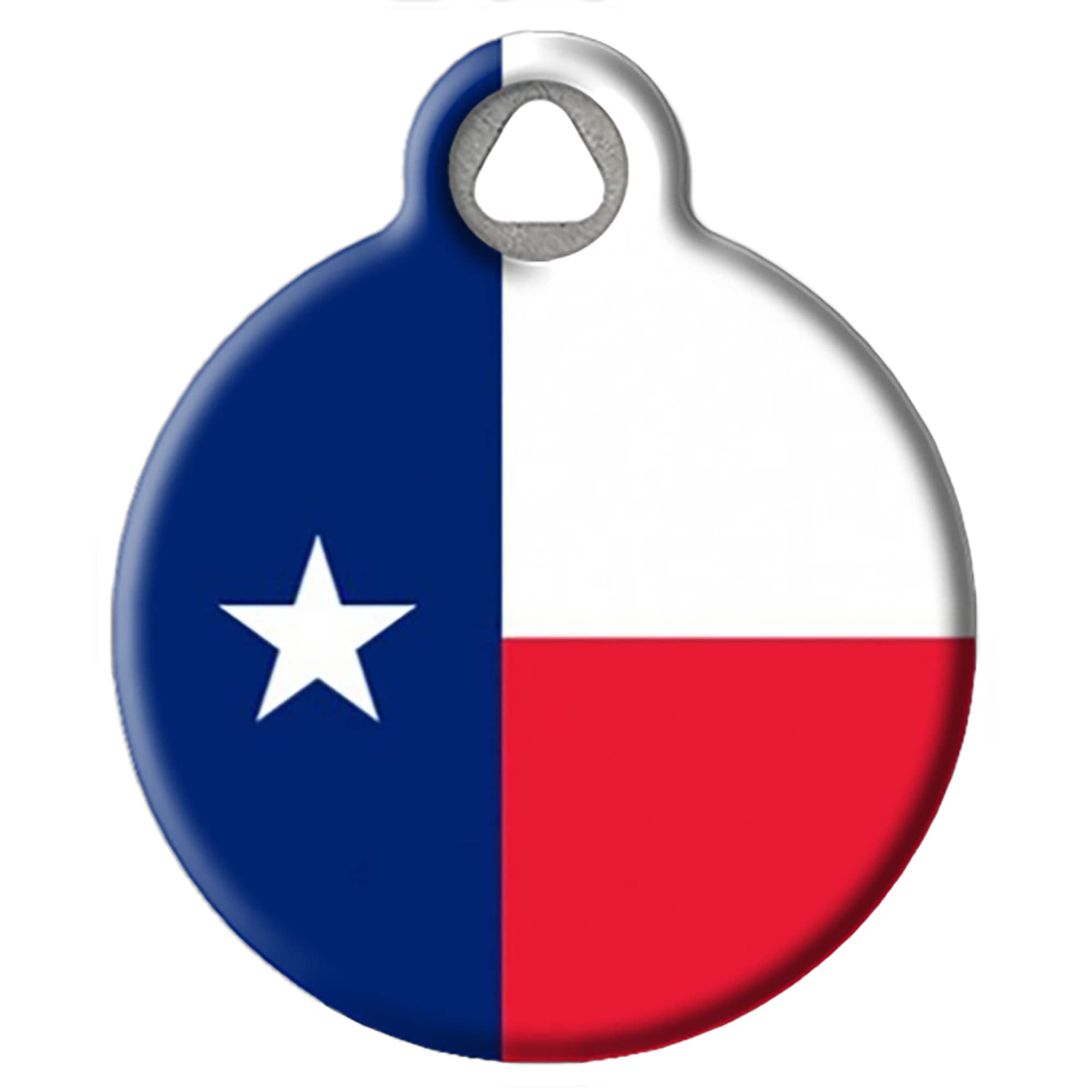 Amazon.com : Dog Tag Art Texas Lone Star State Flag Personalized Pet ID ...
