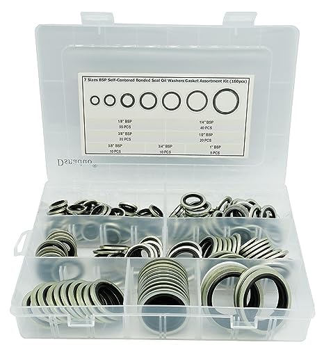 Dowty seal washer Bonded Seal Oil Washers Gasket Assortment Kit Box bsp ...