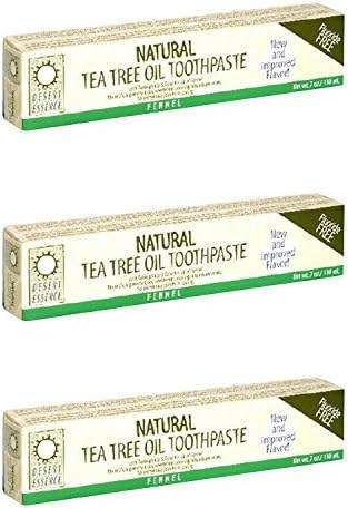 Amazon.com: Desert Essence Tea Tree Oil Toothpaste - Mint - 6.25 Ounce ...
