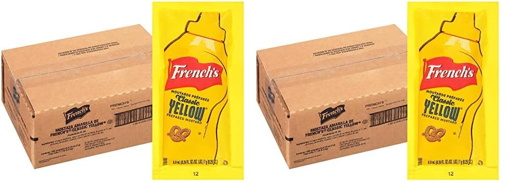 Amazon.com : French's Classic Yellow Mustard Packets, 500 count - One ...