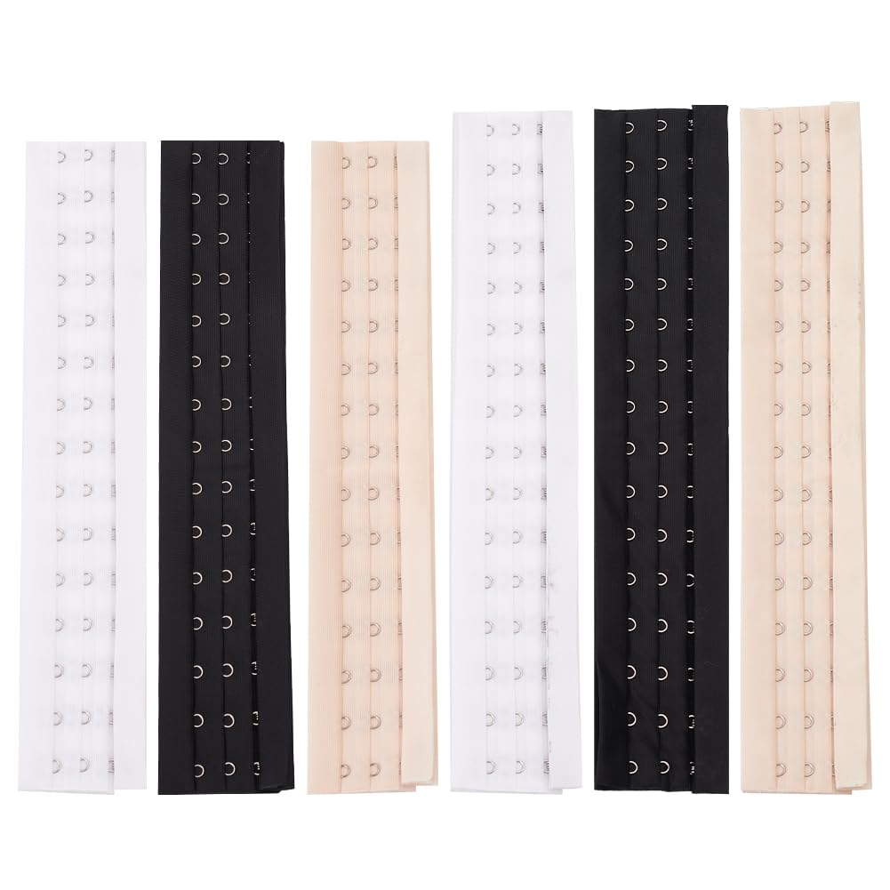 Amazon.com: BENECREAT 6 Pairs Corset Bra Extender Hook 3 Rows 15/16 ...