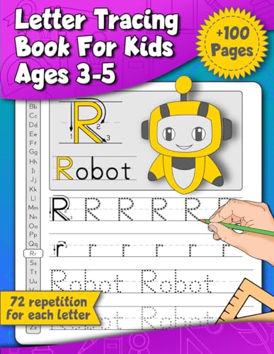 Snapklik.com : Letter Tracing Book For Kids Ages 3-5: Learn To Write ...