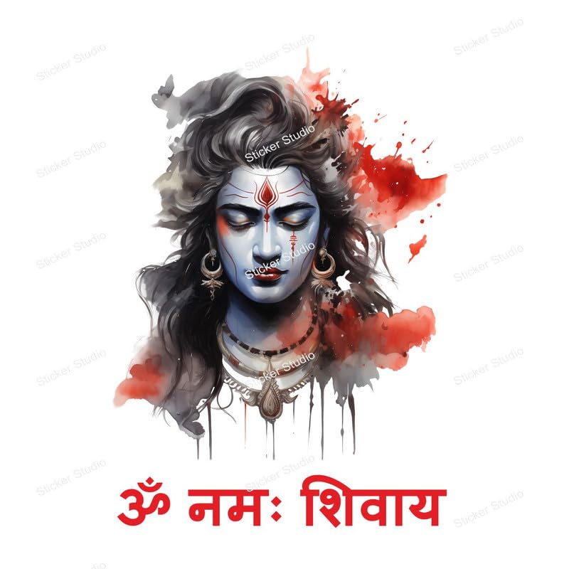 Sticker Studio Om Namah shivay PVC Vinyl,Wall Sticker for Home Decor ...