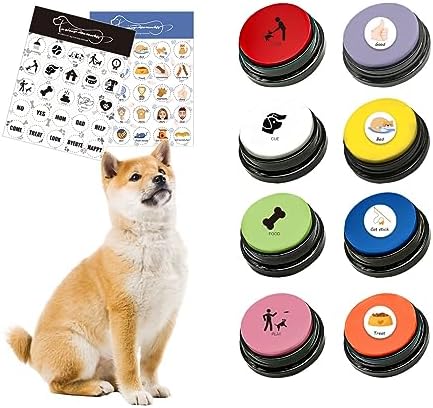 Amazon.com: Dog Buttons for Communication,8 Colors Dog Training Buzzer ...