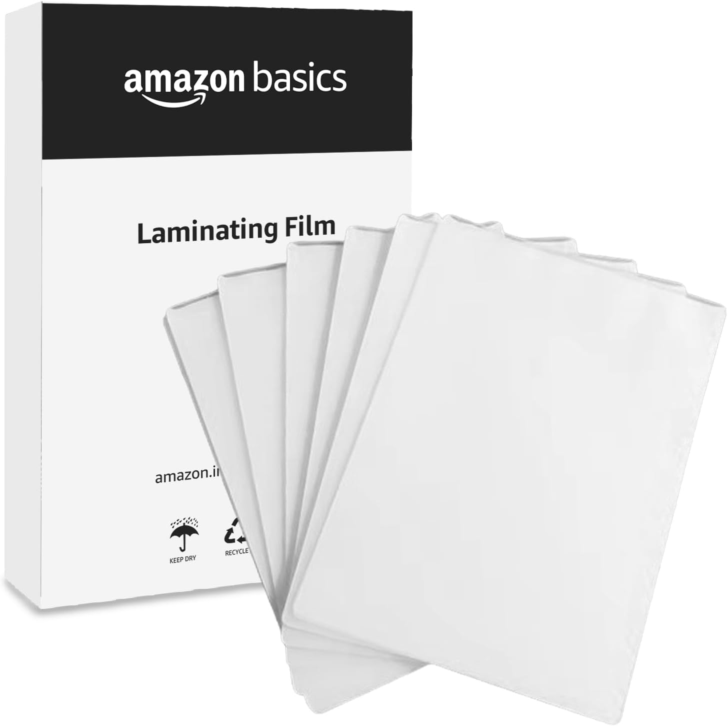 Amazon Basics A4 Laminating Pouches | Premium Quality, Clear Glossy Finish, Waterproof | Perfect ...