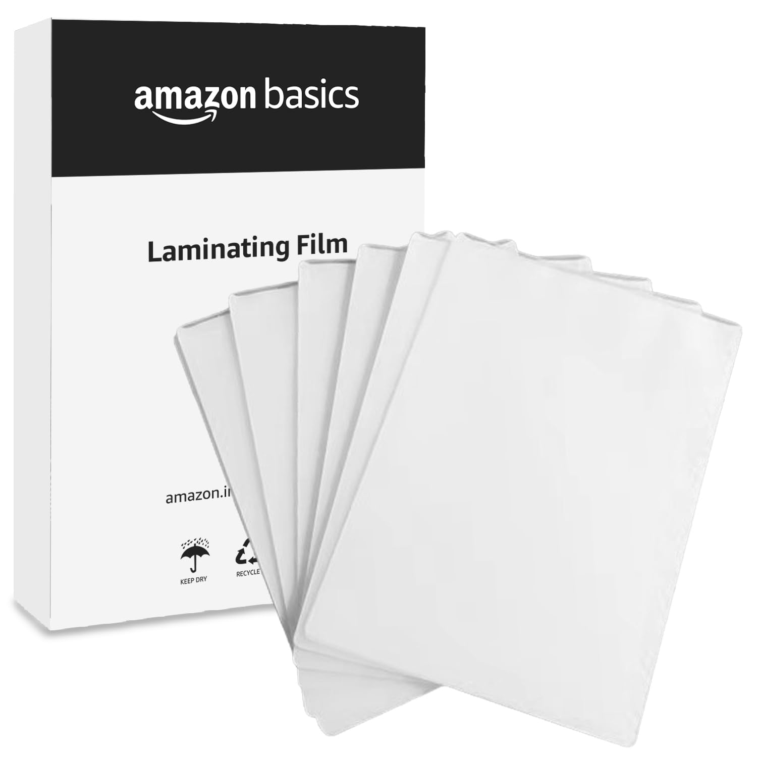 Amazon Basics A4 Laminating Pouches | Premium Quality, Clear Glossy ...