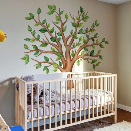 Runtoo Large Tree Wall Stickers Green Plants XXL Deco Stickers Living ...