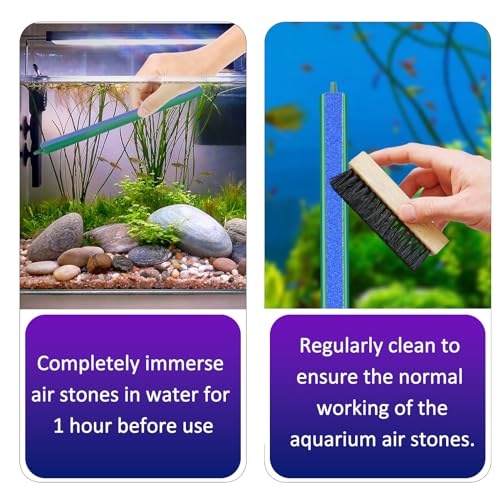 Snapklik.com : 2 Pieces Air Stone Bar Bubble Diffuser Set 12 Inches ...