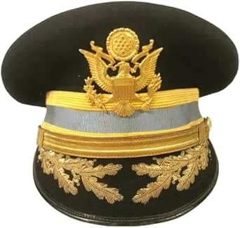 WWII US Army Infantry Officer's Dress Blue Visor Cap, Oak Leaf Brim ...