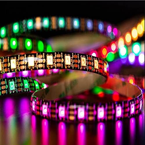 SVFISHKK WS2812B Tira LED SMD 5050 Tira RGB direccionable individual a ...