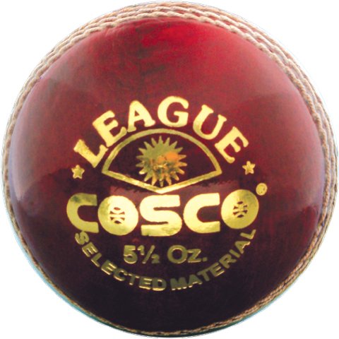 Cosco League Cricket Ball Alum Tanned, 4 Pcs Construction Match Grade ...