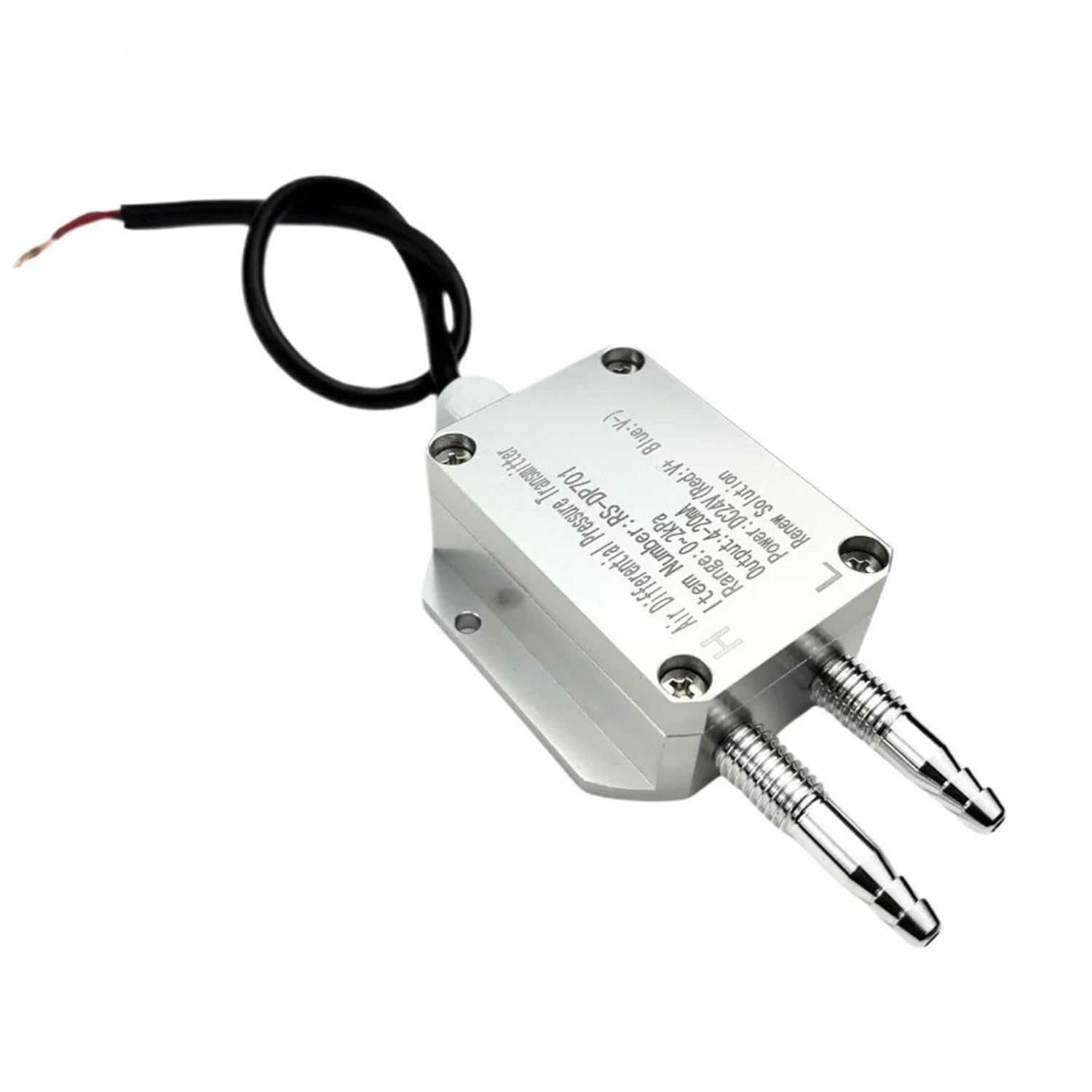 Amazon.com: Differential Pressure Transmitters Air Wind Pressure 4-20mA RS485 Output 0-1Kpa ...