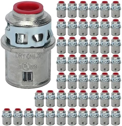 Inracity Snap-In Conduit Cable Connector 50 Count, Trade Size 3/8 ...