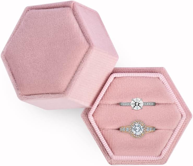 Amazon.com: Ring Box for Wedding Ceremony, Ring Box, Wedding Ring Box ...