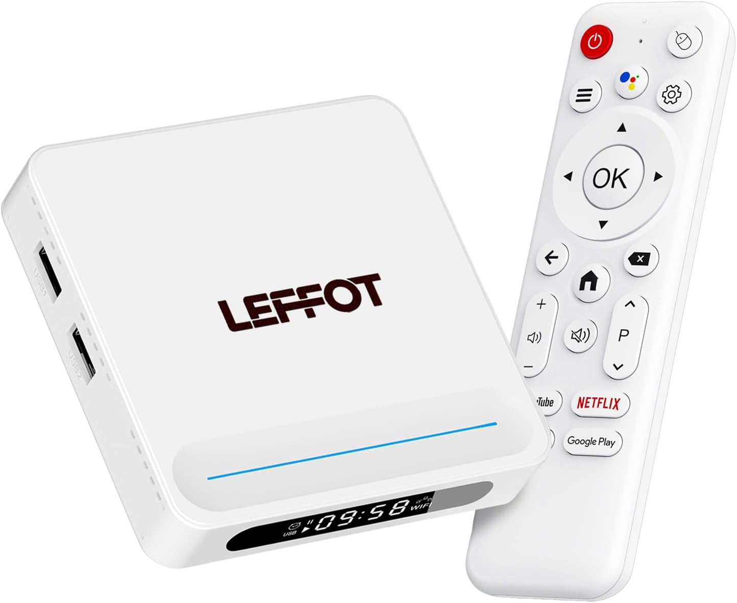 Amazon.com: Android 14.0 TV Box 2025, LEFFOT H618 Plus 4K UHD Streaming Device for TV, 4GB RAM ...