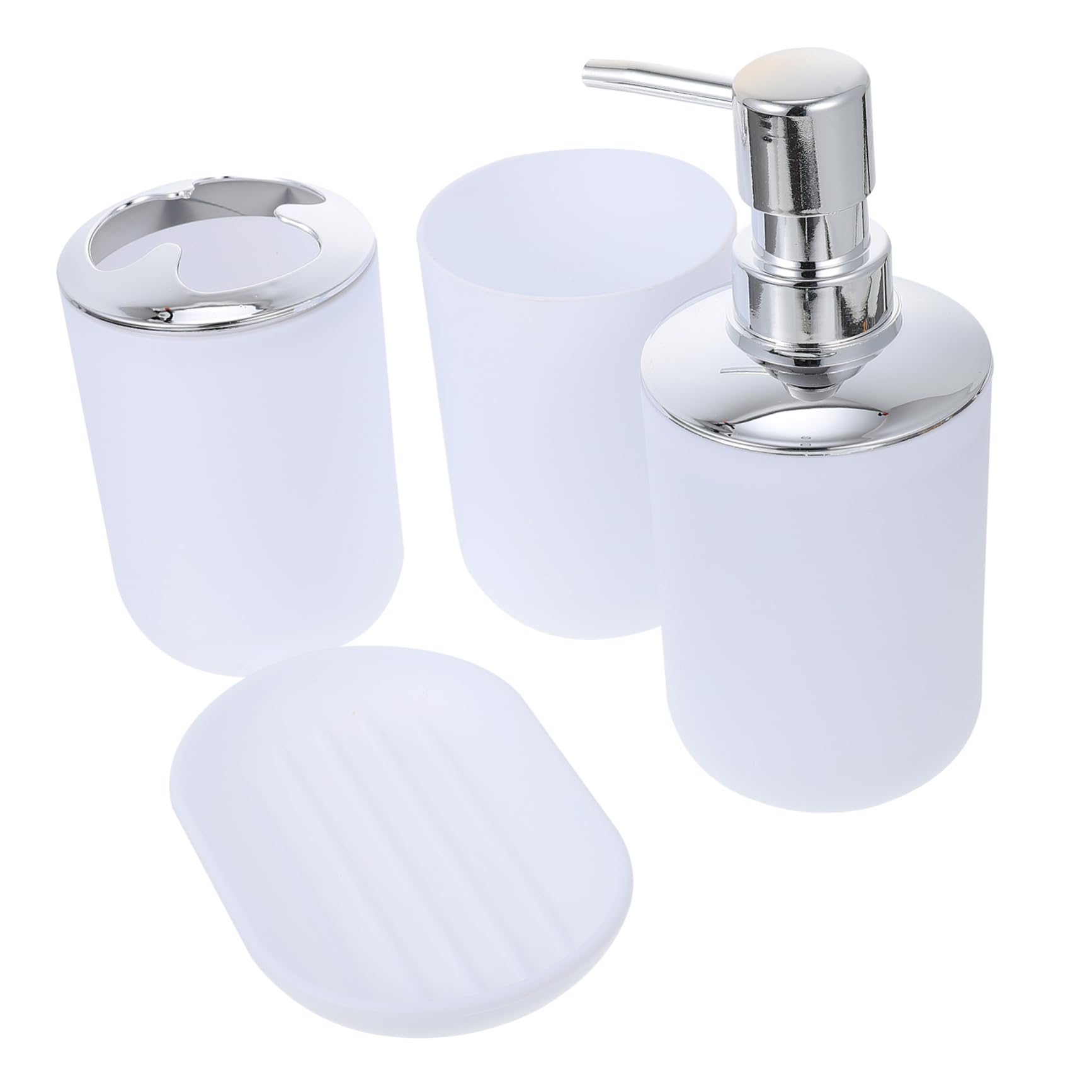Amazon.com: FONDOTIN 1 Set Bathroom Set Plastic Soap Dispenser Bathtub ...