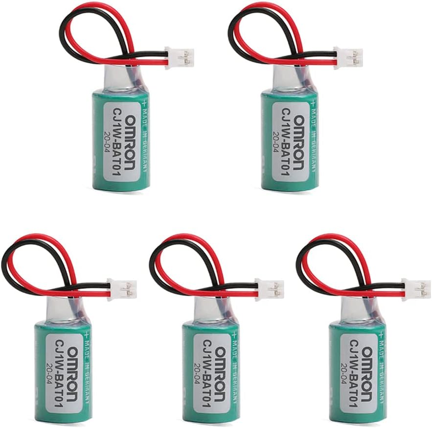 Amazon.com: EOOCX (Pack of 5) CJ1W-BAT01 Lithium Battery for OMRON 3V ...