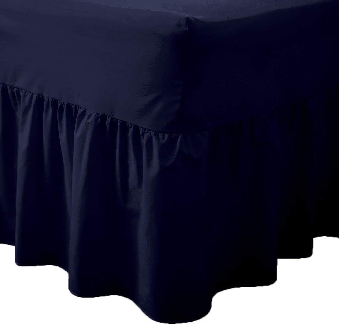 Rohi Luxury Deep Fitted Valance Sheet Double - Easy Care Plain Dyed ...