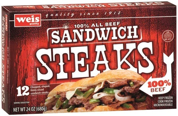 Amazon.com: Weis Quality, Frozen Sandwich Steaks, 21 Ounce : Grocery ...