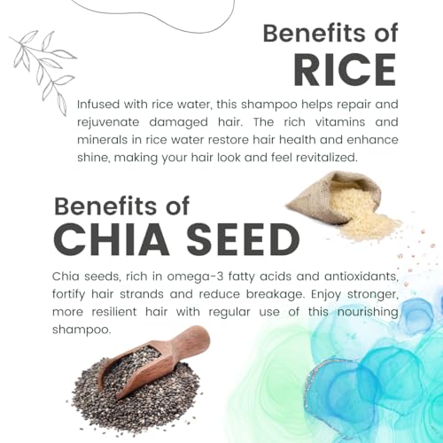 Khadi Rice Water & Chia Seed Natural Shampoo | Damage Repair ...
