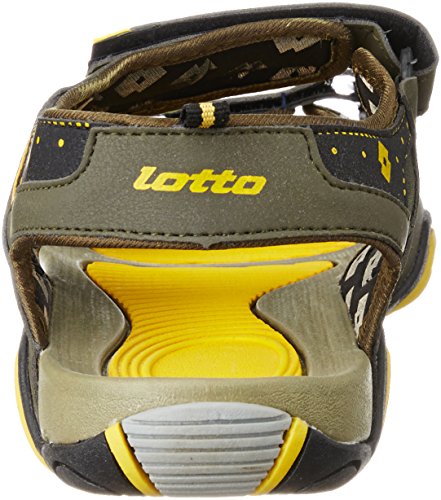 Buy Lotto Men's Sports Sandals Olive and Yellow Sandals and Floaters ...