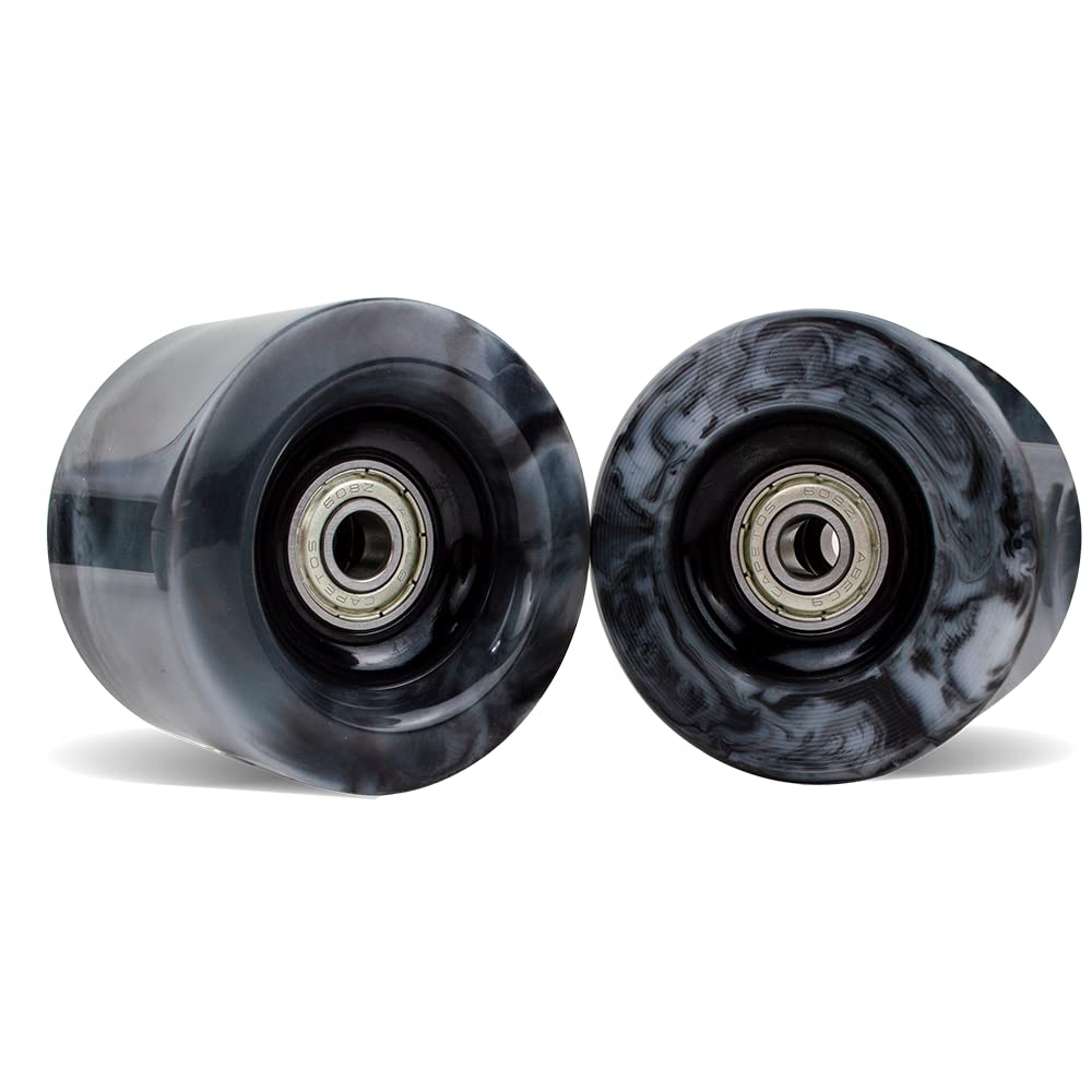 Womens Roller Skates CAPETOS Black & White Swirl Roller Skate Quad ...