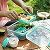 Amazon.com: Finorder Square Portable Bento Lunch Container Box with ...