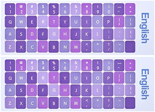 Amazon.com: 2 Pcs English Keyboard Letter Stickers,Universal English ...