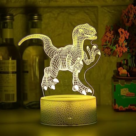 Buy Femfine 3D lamp | Dinosaur Series | Remote Control Table Lamp | 3D ...