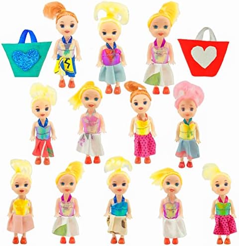FunBlast Doll Toys for Kids, (Pack of 10 Pcs)- Small Doll for Girls- 10 ...