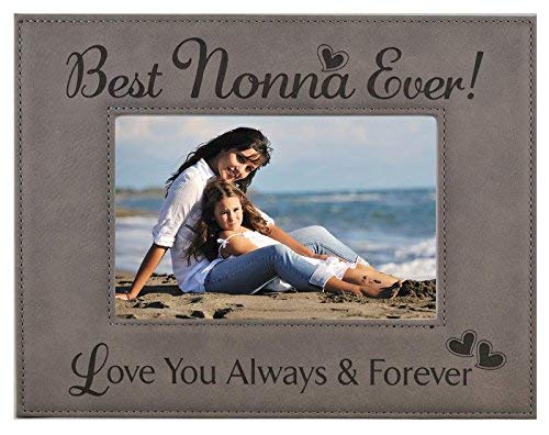 Amazon.com - GIFT NONNA PICTURE FRAME ~ Engraved Leatherette Frame ...