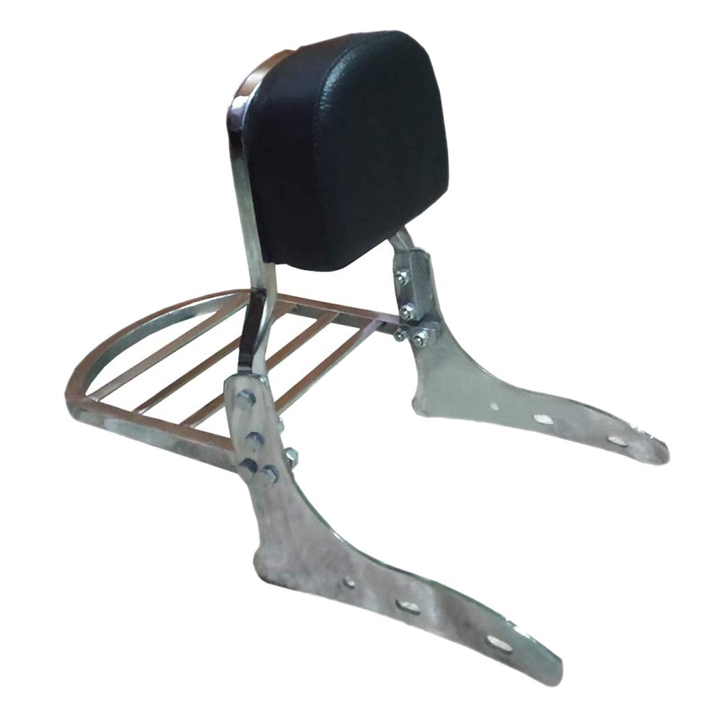 OZANGO Bike Harley Style Carrier Back Rest Black Cushion Support ...