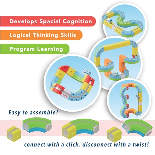 RAIL CUBE Magnetic Monorail Deluxe Set - Ultimate Building Toy for Kids ...