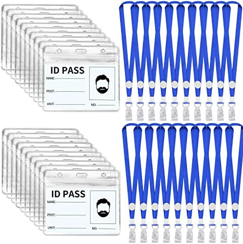 20 pièces Porte-badges Verticaux Pochettes d'identification ...