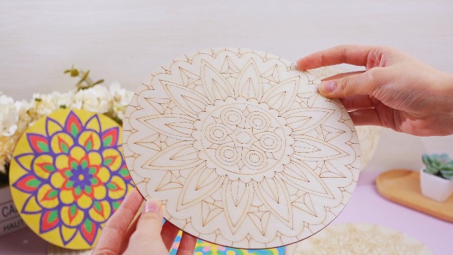 Mandala Art Kit Vercraft 22 Pack DIY Wooden Mandala Art Set 10 Mandala ...