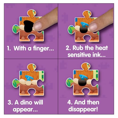 Galt Magic Puzzle Dinosaurs – Fun Colourful 50 Piece Jigsaw Puzzle for ...