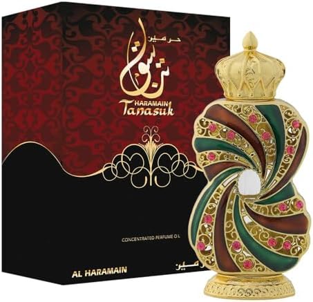 Amazon.com: Al Haramain Tanasuk Concentrated Perfume Oil for Unisex, 0. ...