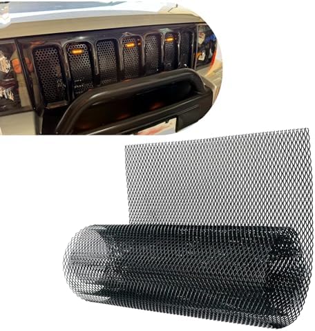 Amazon.com: 40"x13" Universal Car Grill Mesh, Aluminum Alloy Automotive ...