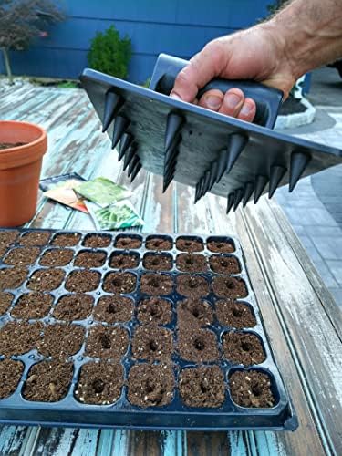 Amazon.com : Hgfunlux 12-Hole Dibber Garden Tool,Garden Dibber,Seed ...