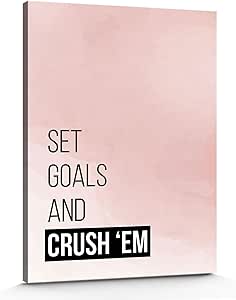 Amazon.com: Motivational posters for gym Set Goals and Crush 'Em - Soft ...