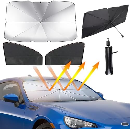 PENGPAI Parasol para Auto Parasoles para automovil Parabrisas Cubre Sol ...