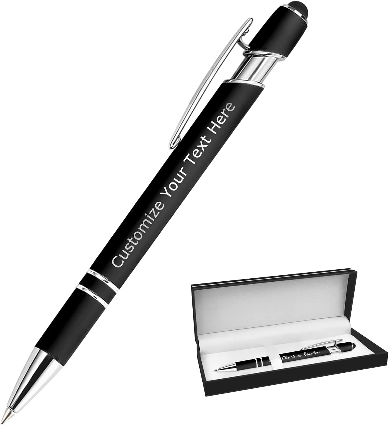 Amazon.com : WQingot Personalized Custom Pens Bulk with Stylus Tip ...