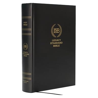 LSB Holy Bible, Large Print, Black Hardcover: Legacy Standard Bible in ...