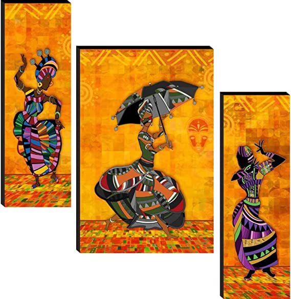 HELGA Set of 3 Decorative Gift Item Wall Painting For Living Room 12 ...