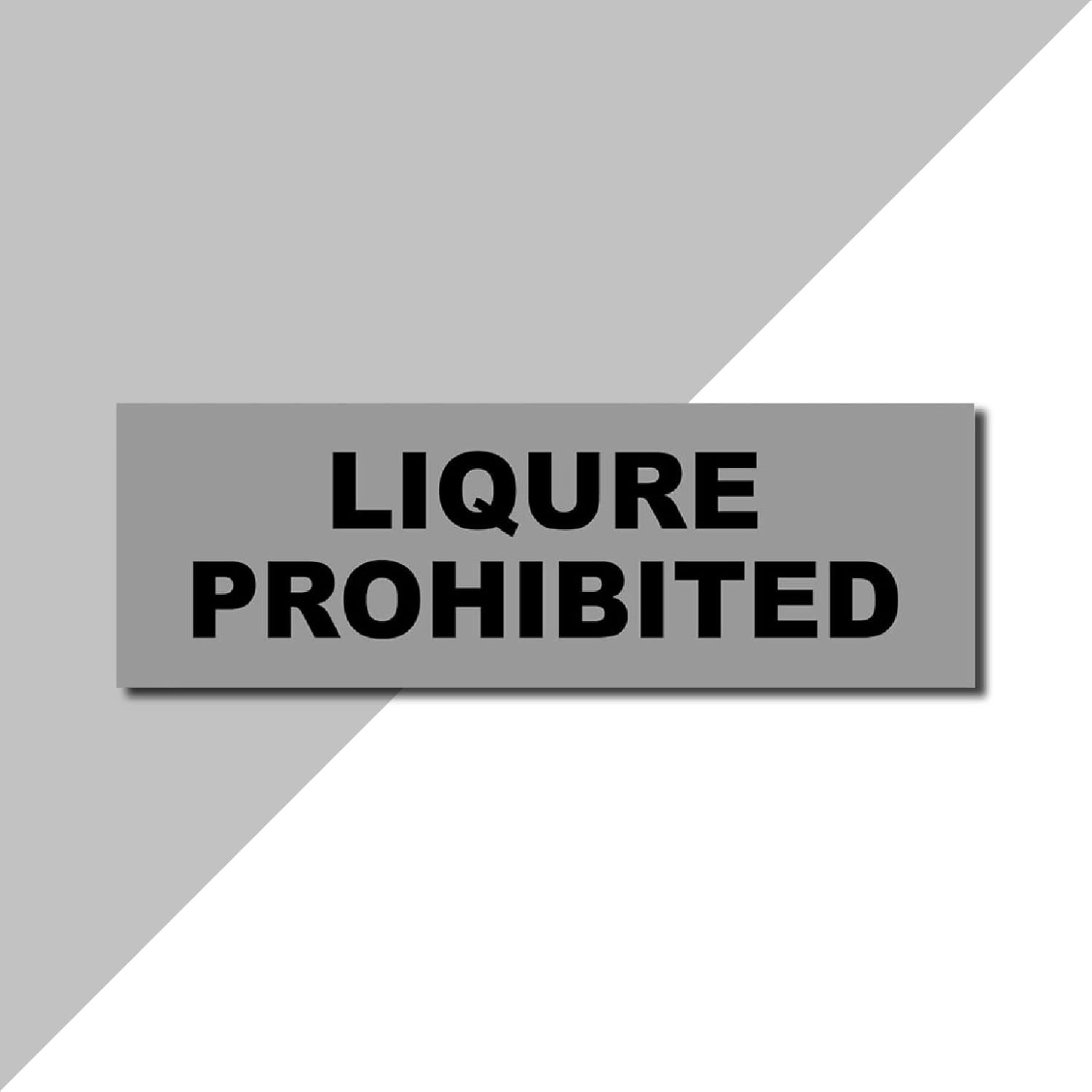 VVWV Liquor Prohibited Signage Sticker For Office Safety Products Home ...