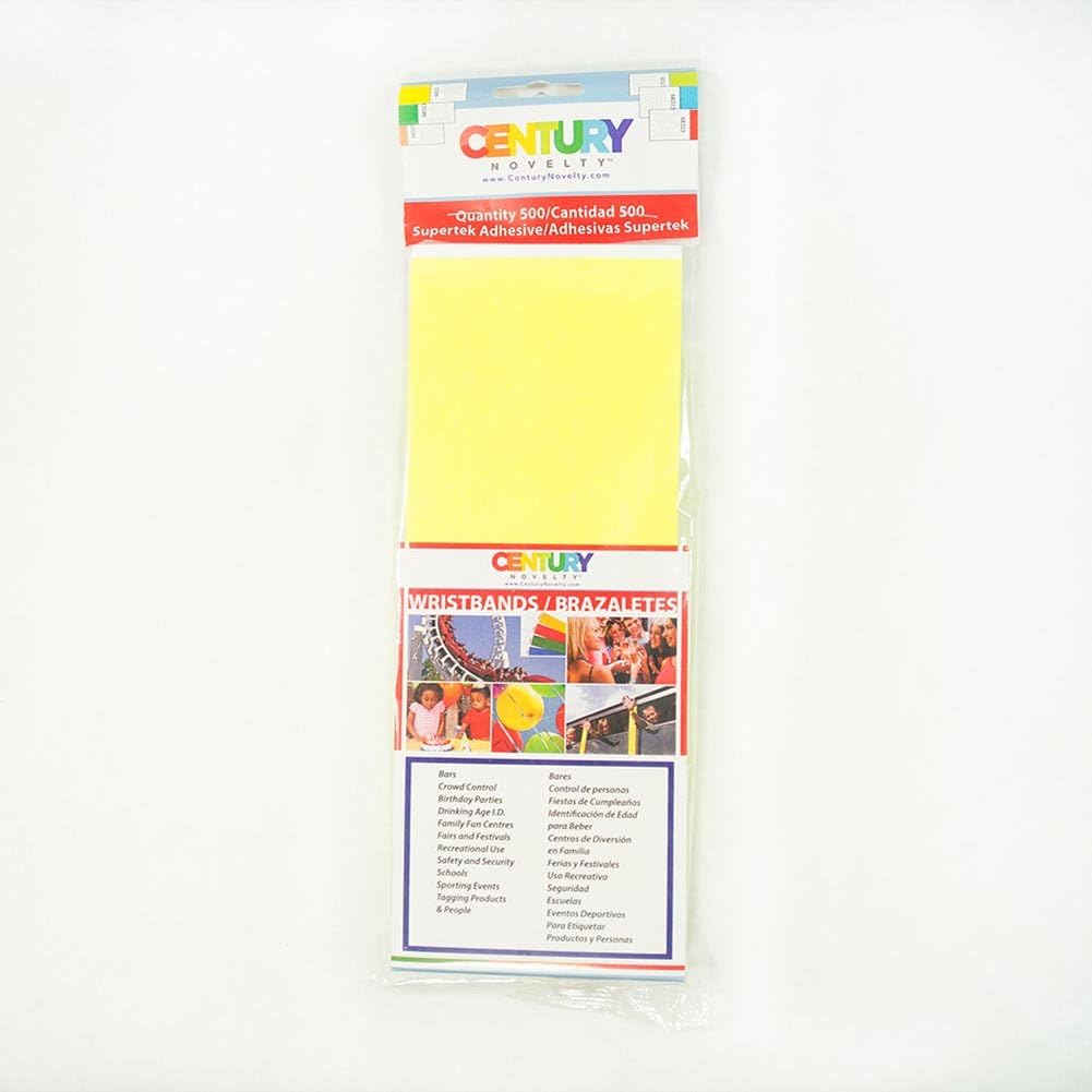 Amazon.com: 500 Yellow Tyvek Security Wristbands : Office Products